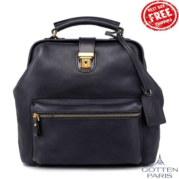 Old Trend | Bags | Womens Genuine Leather Doctor Backpack Black Womens ...